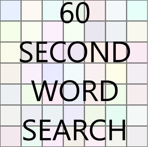 60 Second Word Search